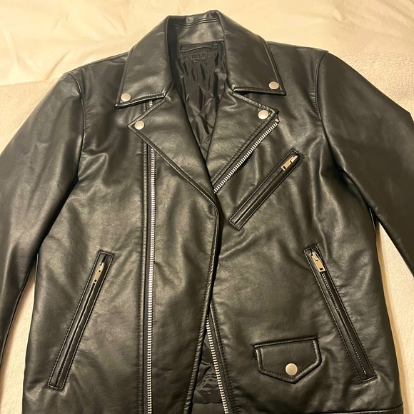 Uniqlo | Jackets & Coats | Uniqlo Faux Leather Jacket | Poshmark